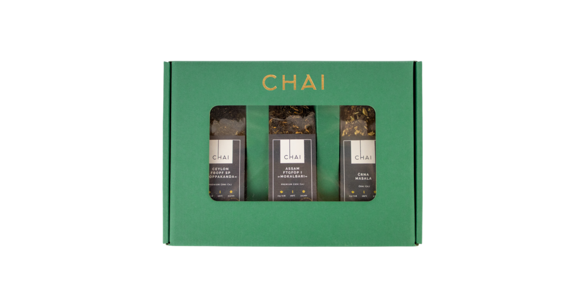 Darilni paket 3X ČRNI ČAJ - Chai.si